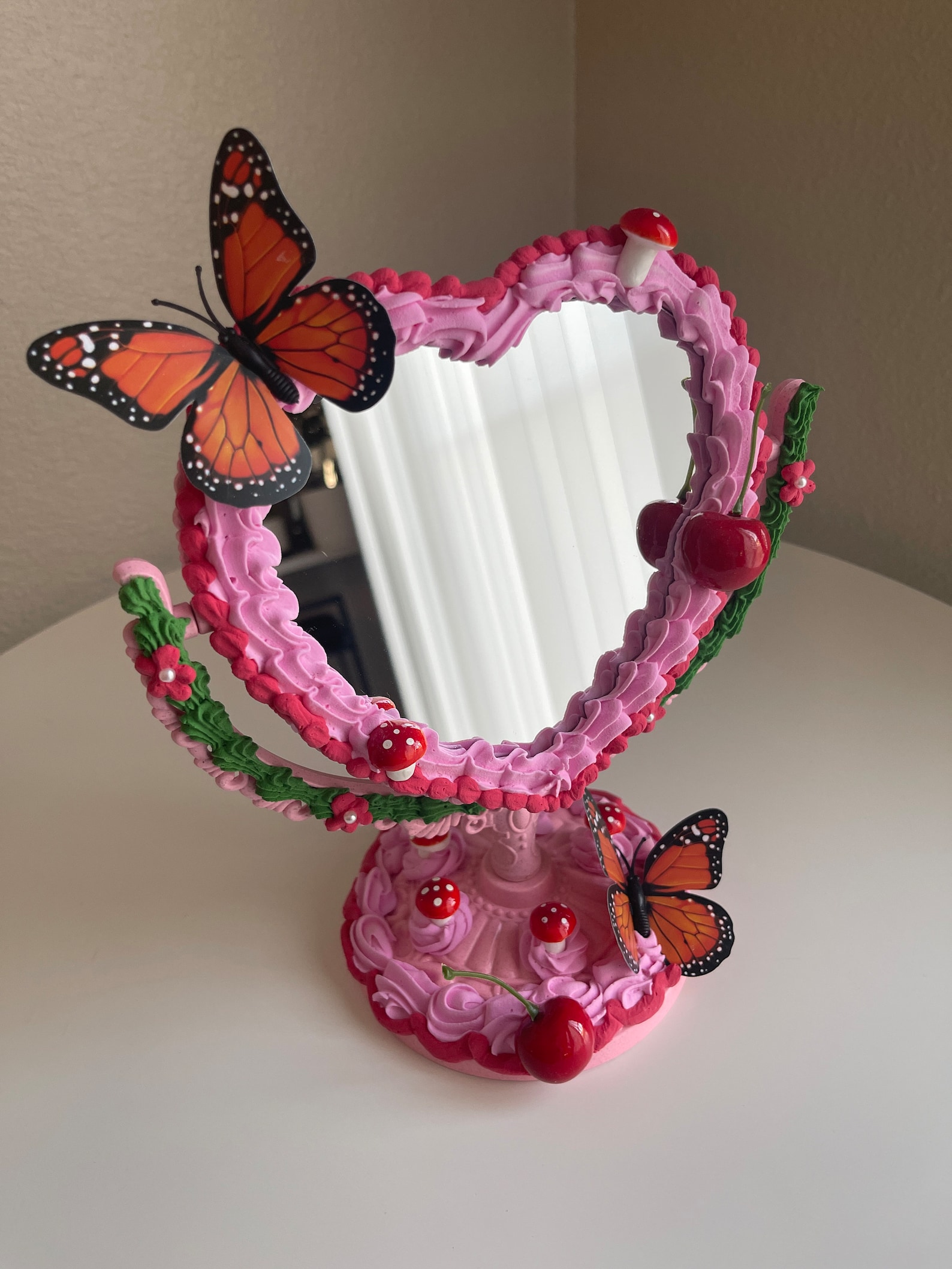 Fairy Cherry Cake Mirror: Whimsical Bathroom Vanity Decor - Etsy
