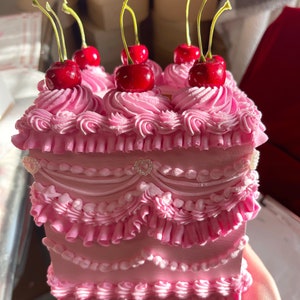 Pink Cake Tissue Box Cover - Etsy