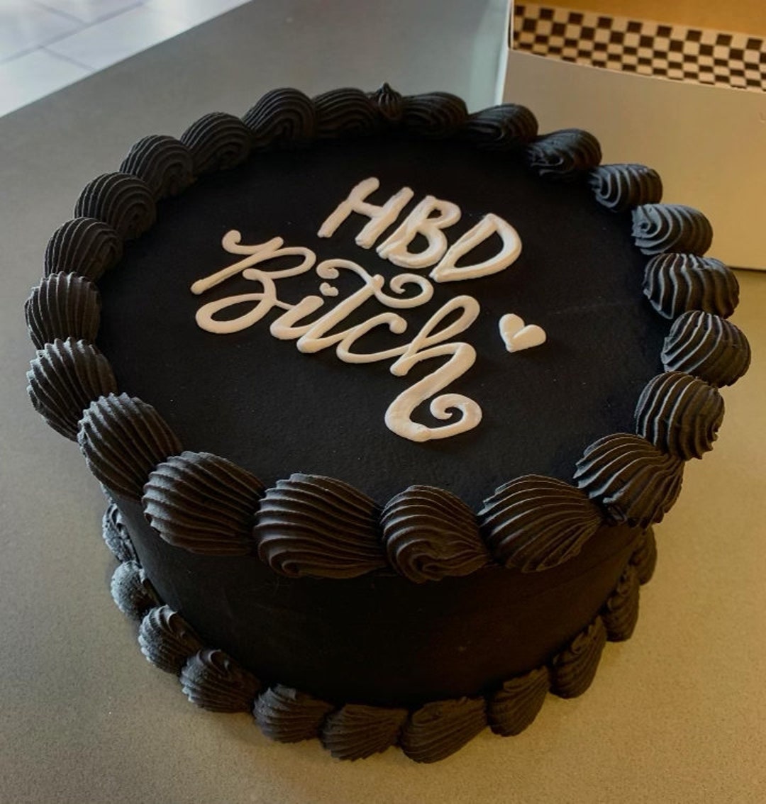 Black Cake Box - Etsy