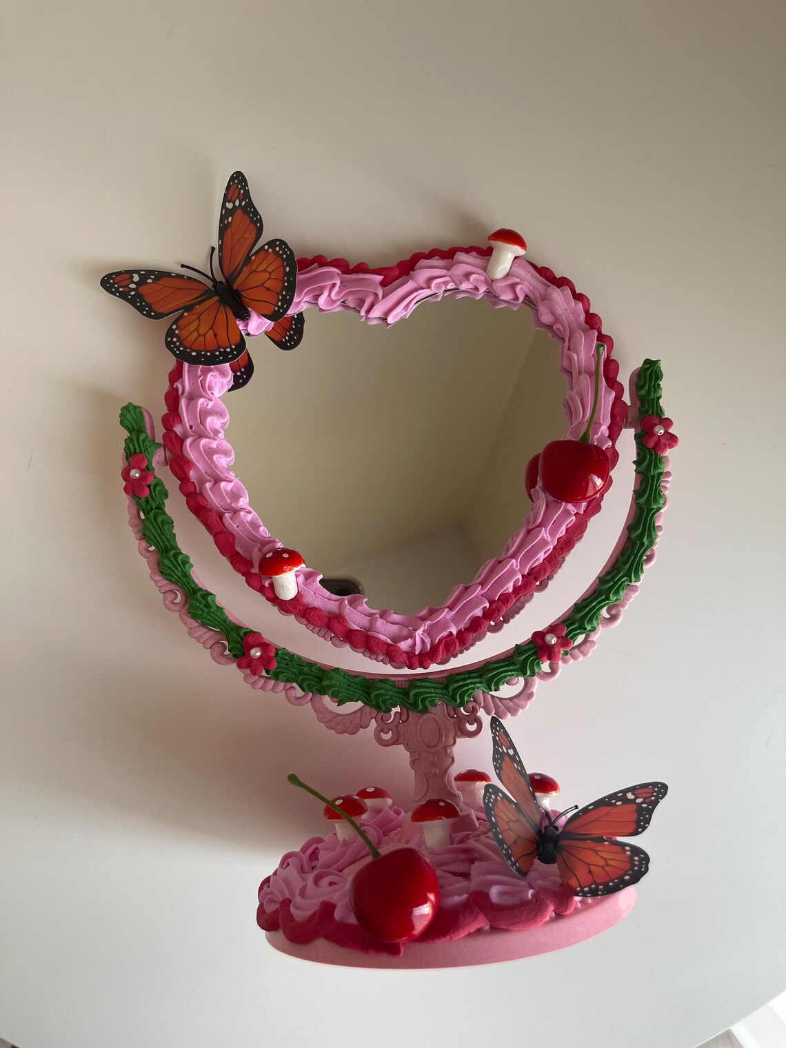 Fairy Cherry Cake Mirror: Whimsical Bathroom Vanity Decor - Etsy