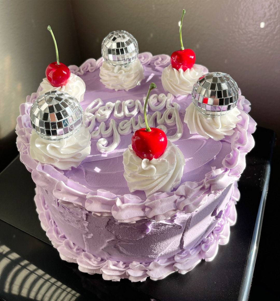 Disco Ball Buttercream Fake Cake - Etsy