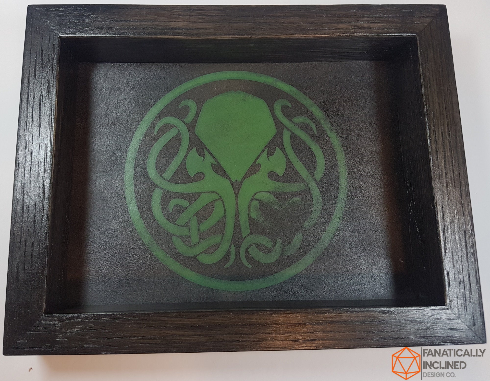 Cthulhu Wood Leather Oak Dice Tray EDC Valet Dnd Critical Role RPG ...