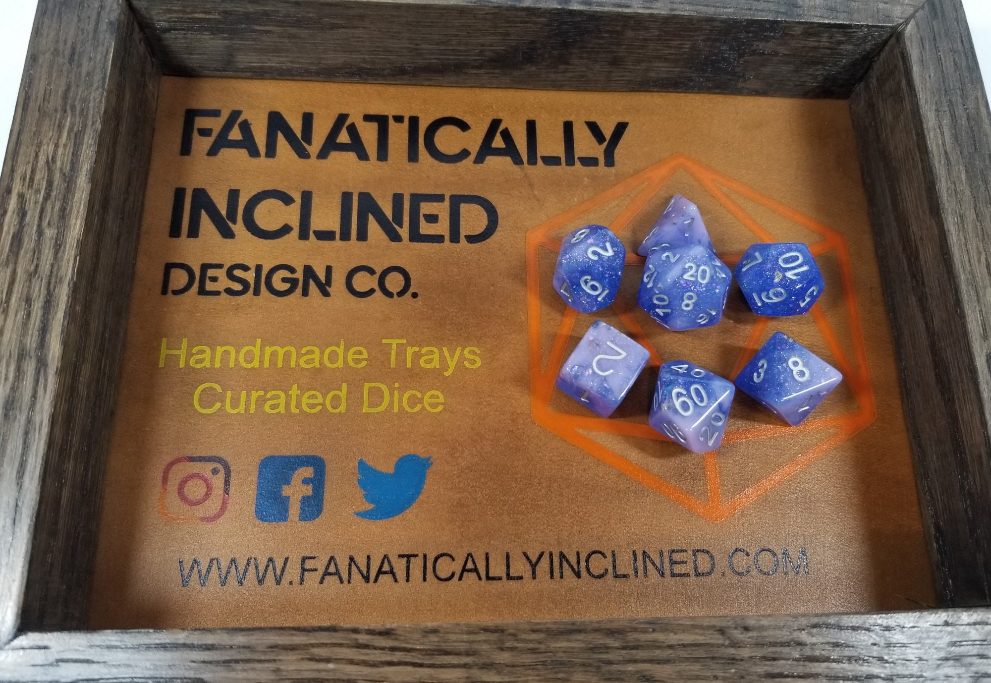 Indigo Pink Seabed Treasures Resin Dice Set DND Dungeons and - Etsy UK