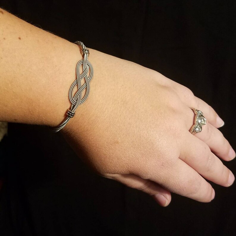 Guitar String Bracelet infinity bracelet Celtic knot love | Etsy