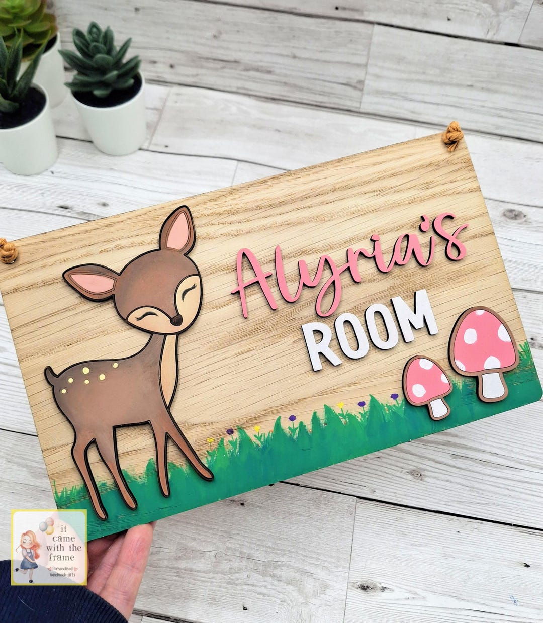 Woodland Themed Name Sign / Woodland Door Sign / Woodland Themed ...