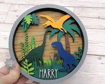 Dinosaur Door Sign Personalised Child's Door Plaque - Etsy UK