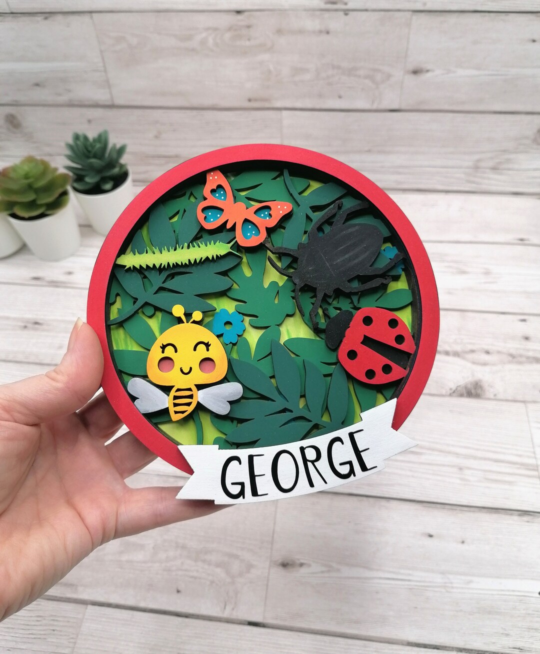 Children's Door Sign / Bugs Name Plate / Boys Name Sign / Boy's Name ...