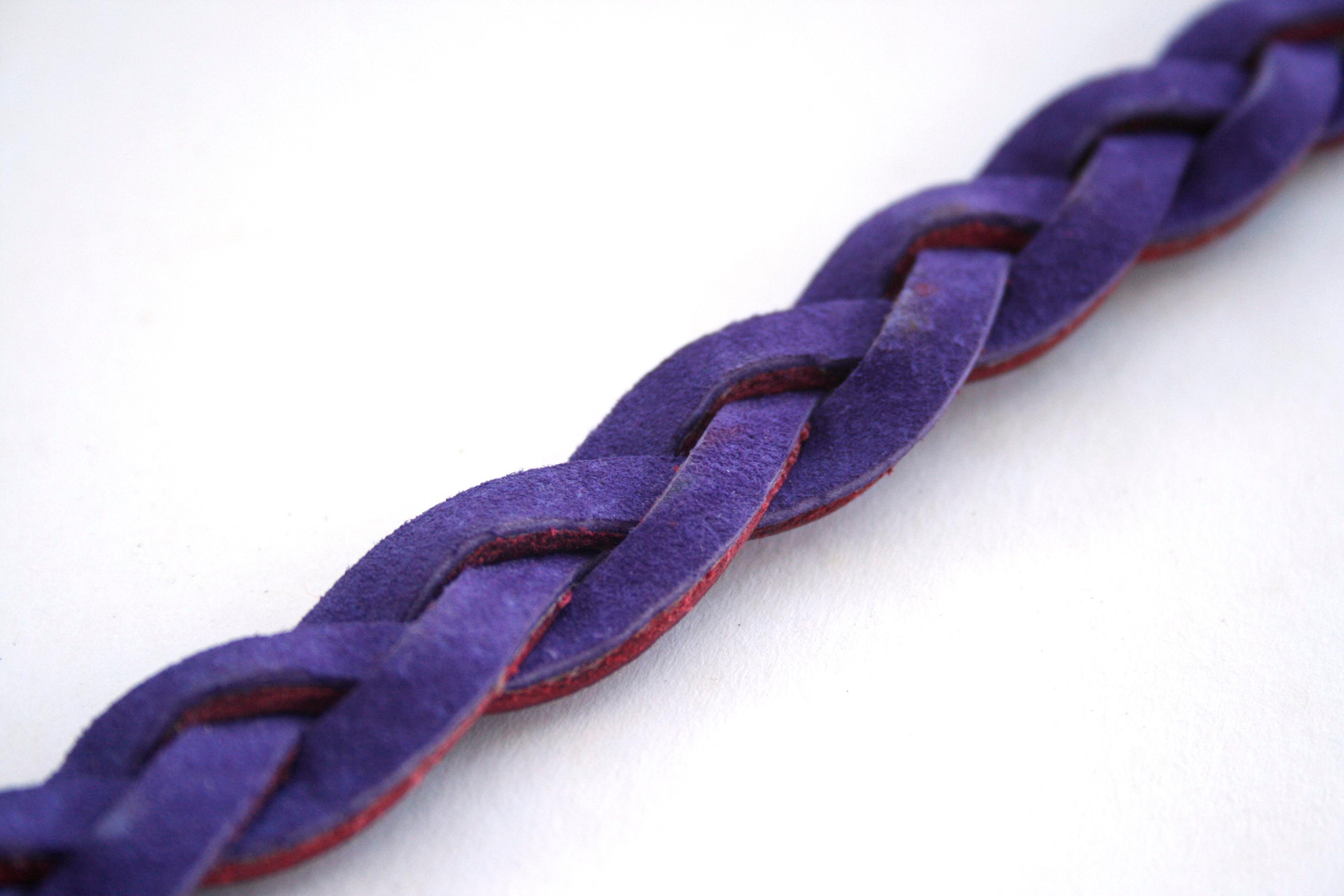 Black Handmade Leather Bracelet Mystery Braid Impossible Magic - Etsy