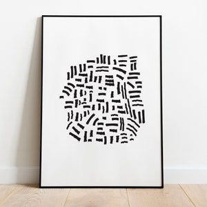 Abstract Line Art Print, Abstract Print, Abstract Art, Line Print ...