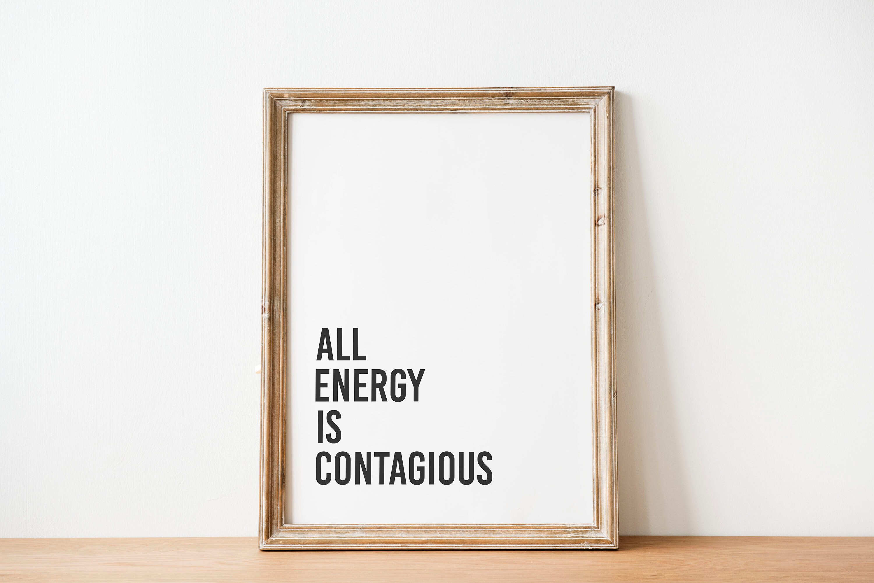 All Energy is Contagious Digital Print Positive Energy - Etsy