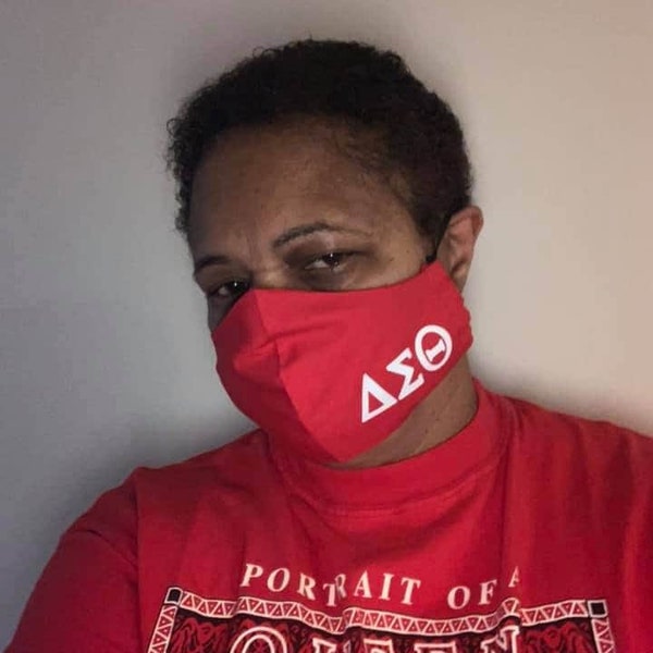 Delta Sigma Theta Mask - Etsy