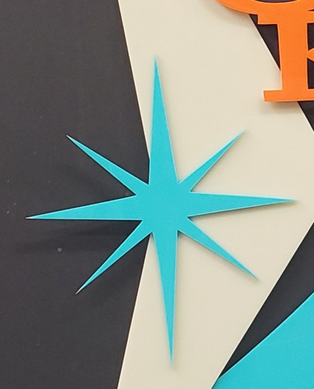 Atomic Starburst, 1/8" Acrylic, Mid Century Modern, Retro, MCM, Crafts ...