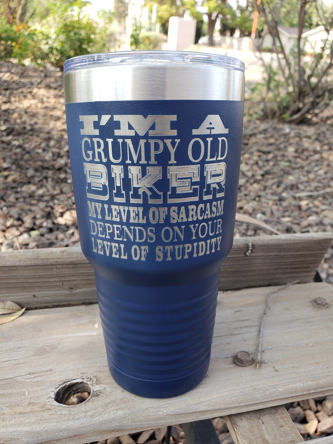 I'm A Grumpy Old Biker My Level of Sarcasm Depends on | Etsy