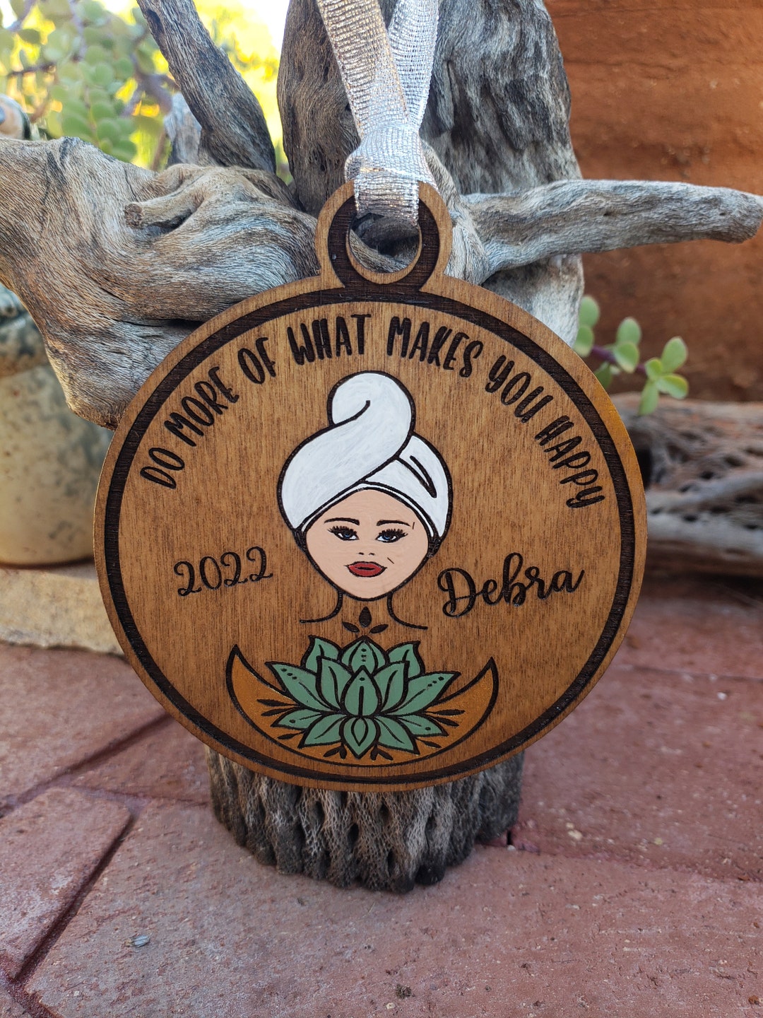 Do More of What Makes You Happy, Laser Engraved With Hand Painted ...