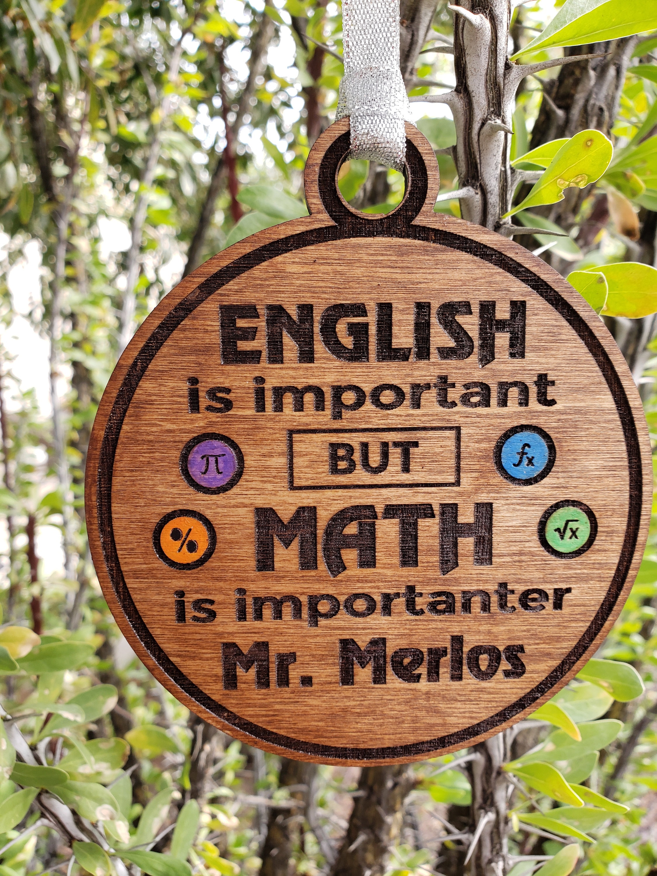 Math Teacher Gift, English is Important but Math is Importanter, Option ...