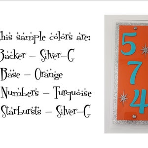 Layered, 3D, Mid Century Modern Address Sign, Acrylic, Made to Order ...