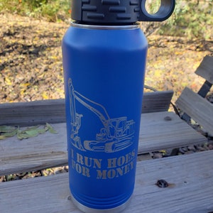 I Run Hoes for Money, Excavator, Trackhoe, Backhoe Operator Engraved ...