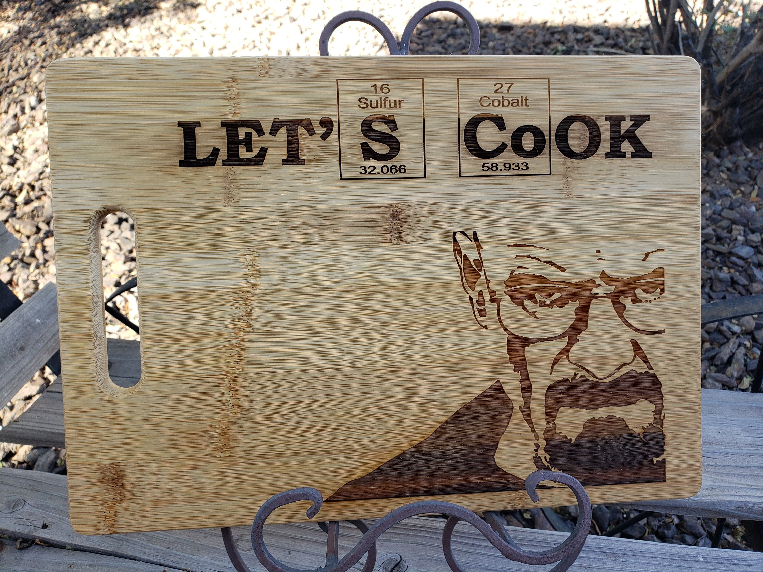 Let's Cook w/periodic Breaking Bad Cutting Board With - Etsy