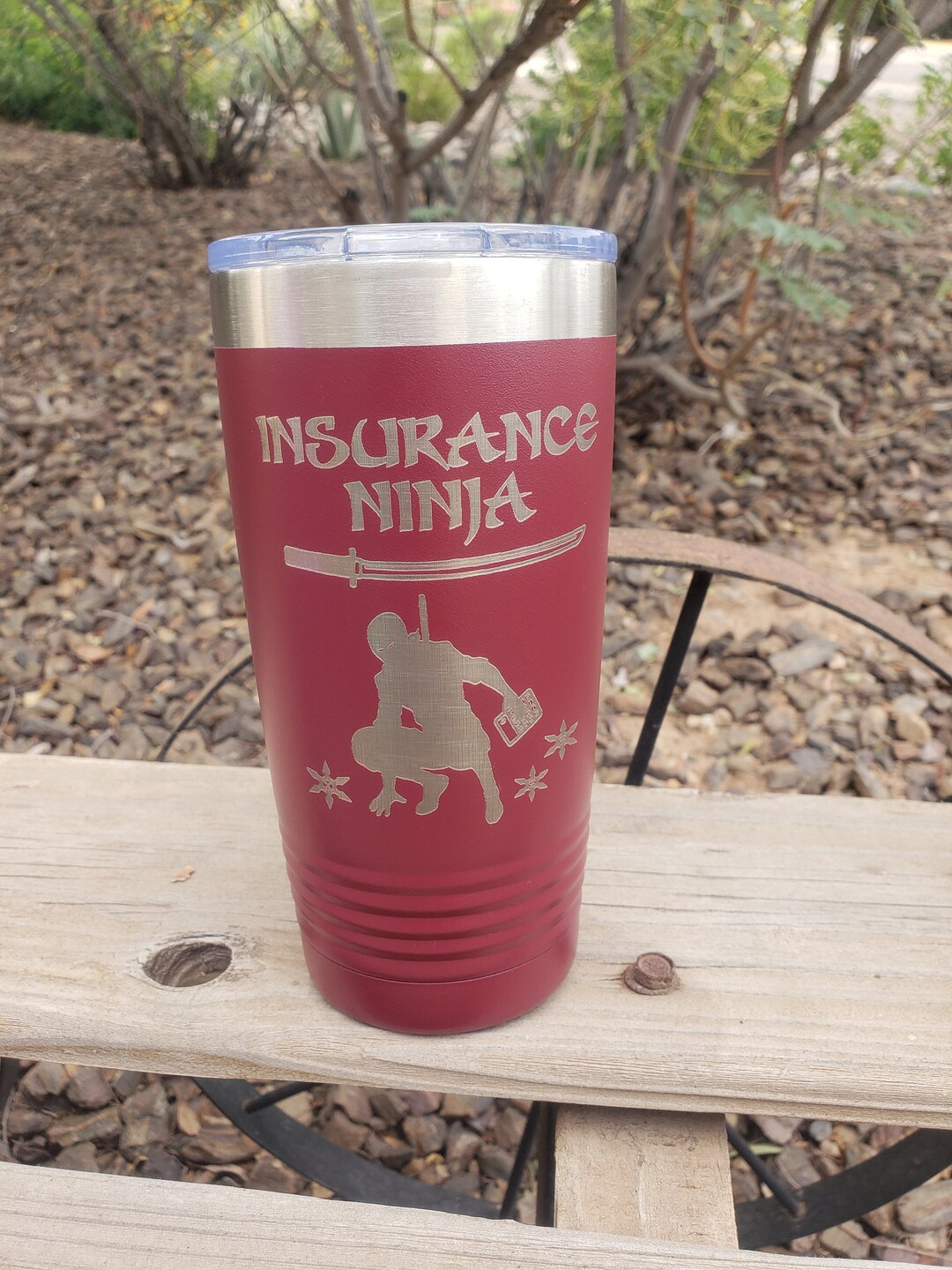 Insurance Ninja, Laser Engraved Tumbler, Adjuster, Claims, Agent ...