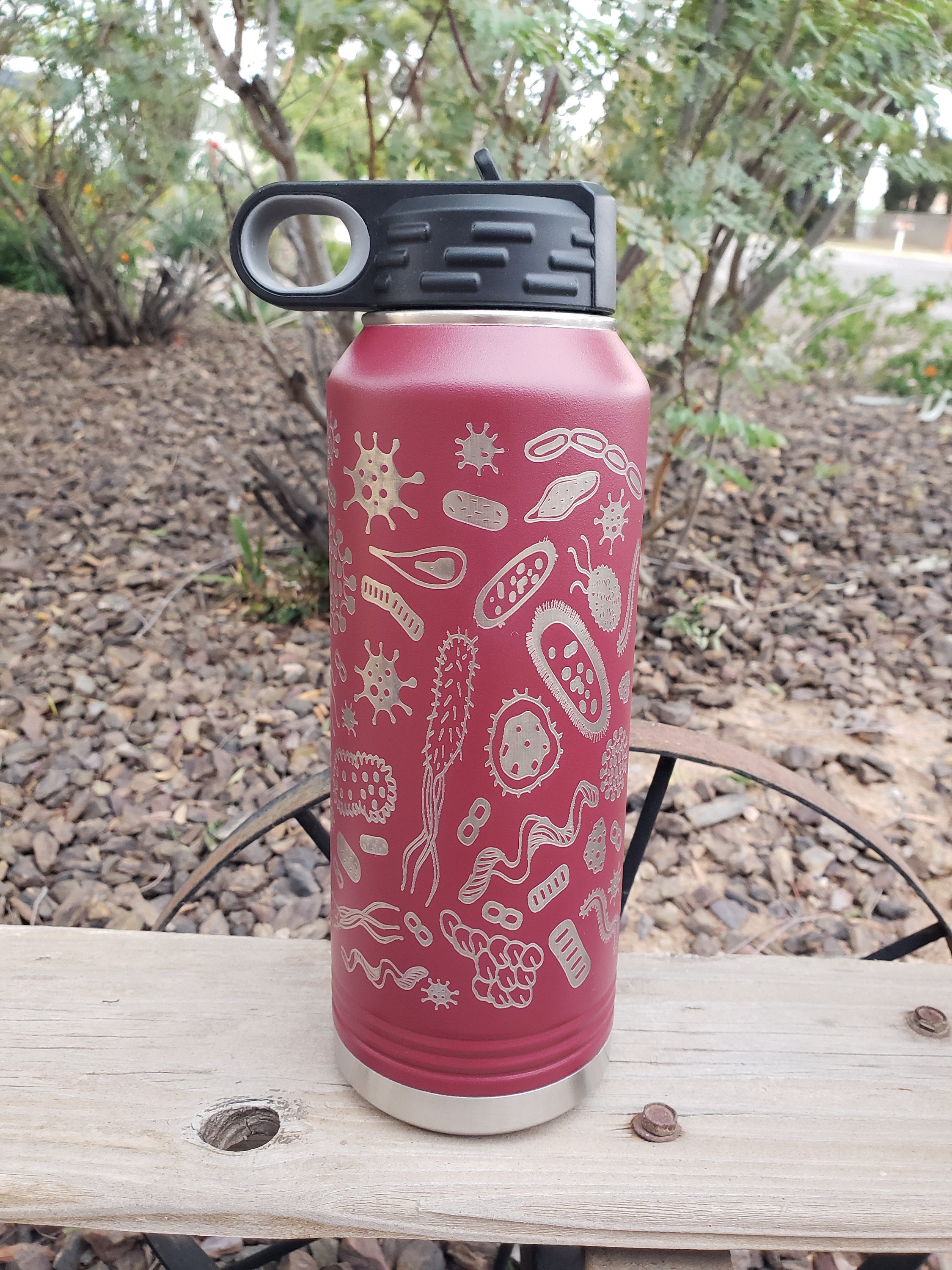 Full Wrap Microorganism Bacteria Virus Funny Engraved - Etsy