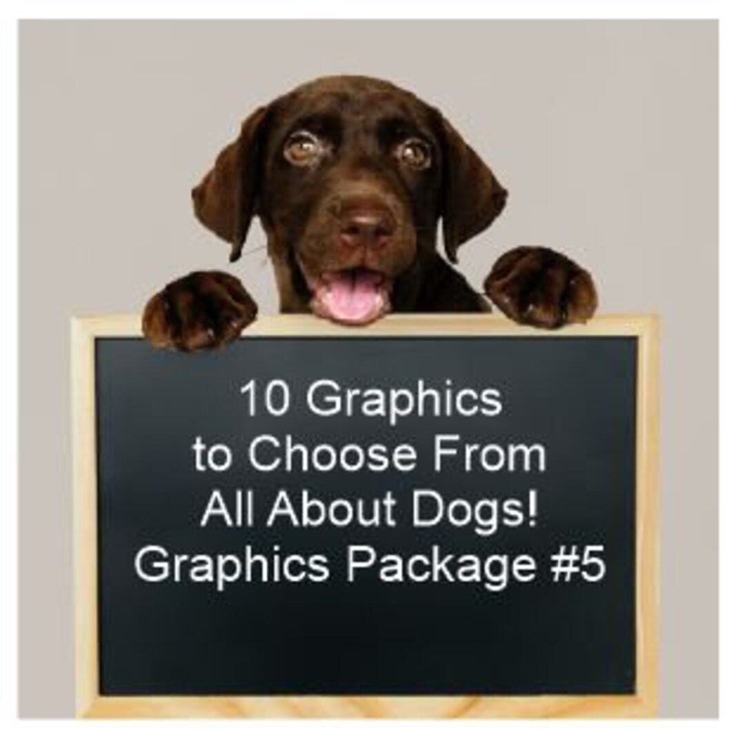 All About DOGS! We've Got You Covered! 10 Graphics to Choose From ...