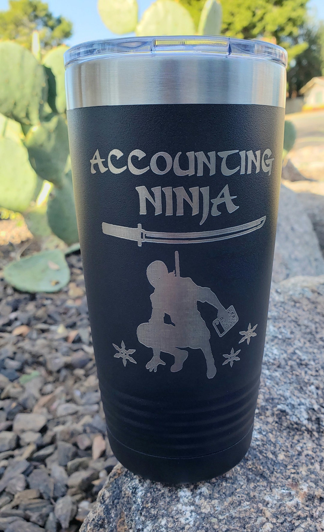 Accounting Ninja, Laser Engraved Tumbler, Accountant, Tax Preparer, CPA ...