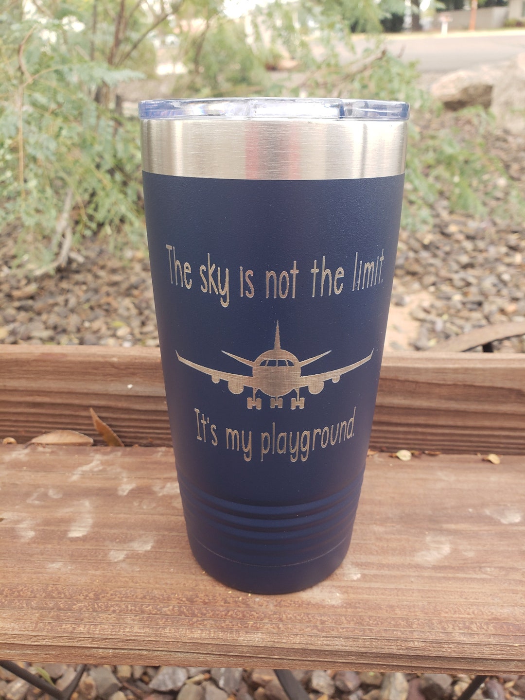 The Sky is Not the Limit, It's My Playground, Pilot, Airplane, Engraved ...