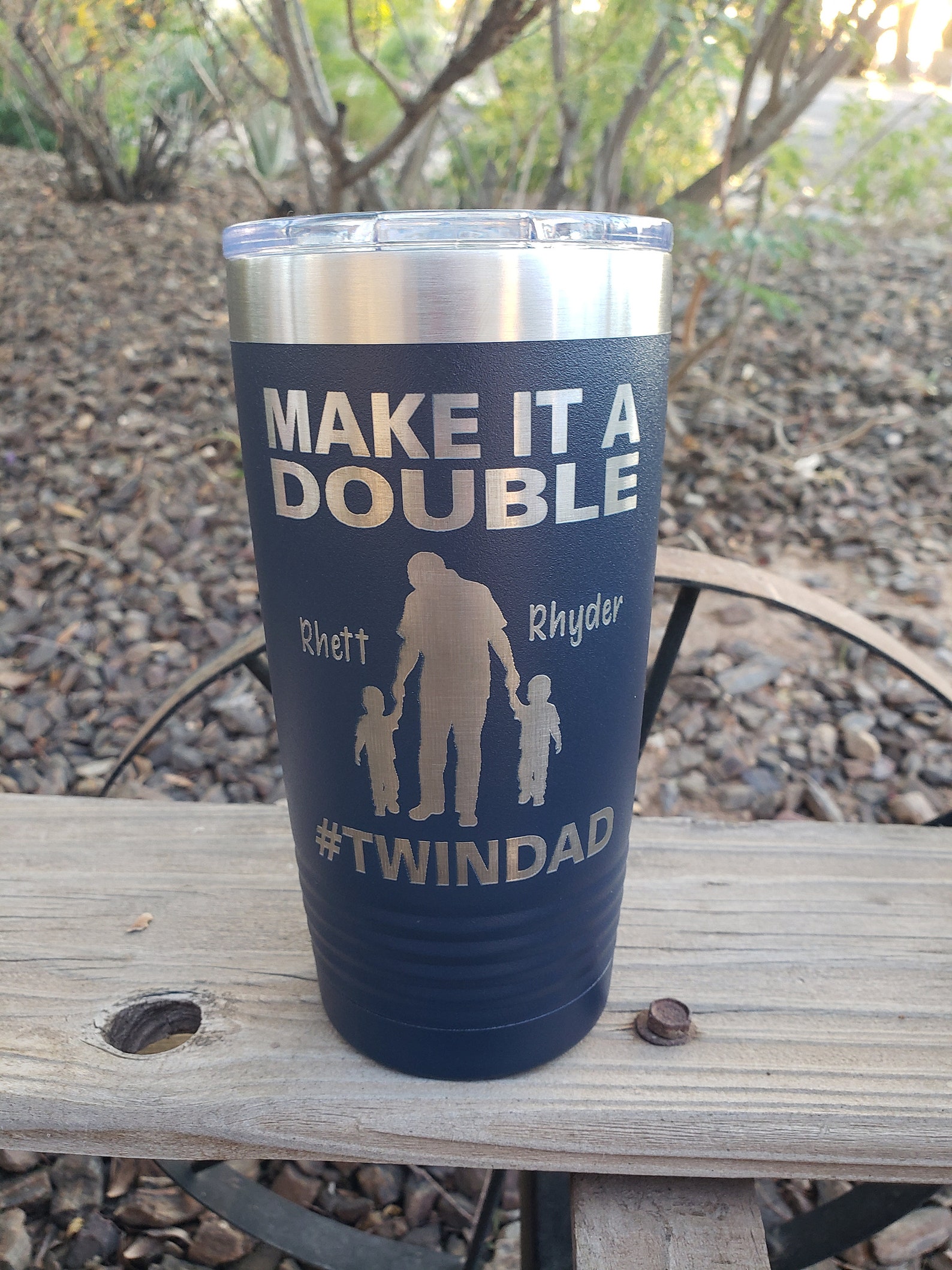 Make It A Double #twindad of BOYS, Father, Dad, Daddy, Pop, Twins ...