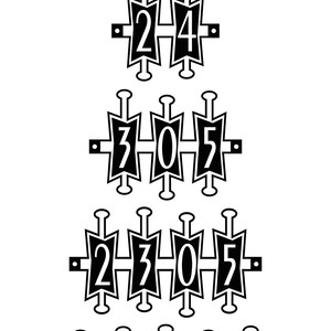 Layered, 3D, Mid Century Modern House Address Sign, Acrylic, Made to ...