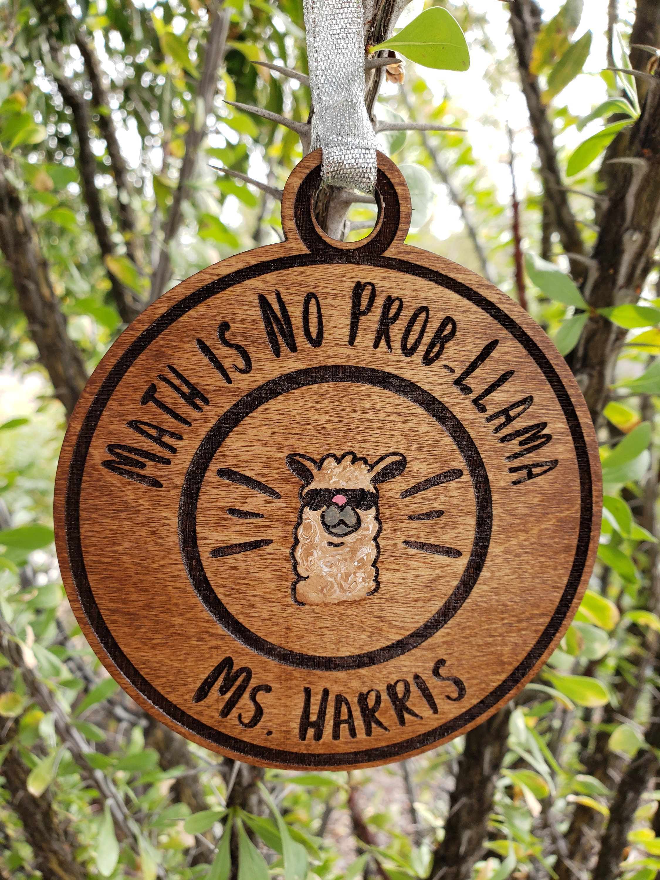 Math Teacher Gift, Math is No Prob-llama, Gift Exchange, Option to ...
