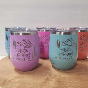 Girl's Weekend, Personalized With Name! Laser Engraved 18 Colors & 8 ...