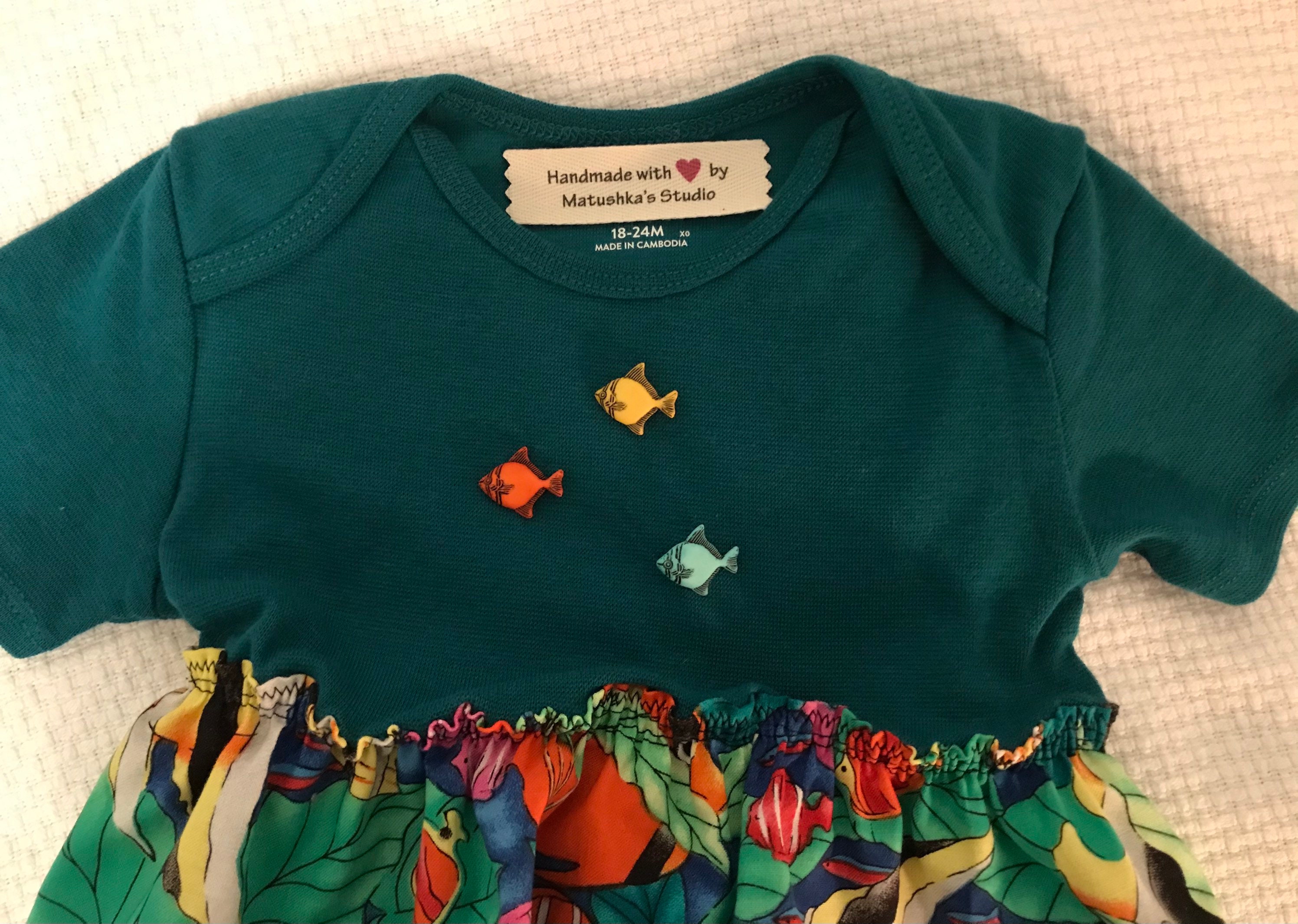 Tropical Fish Ocean Dress 18m-size 2, Adorable - Etsy UK