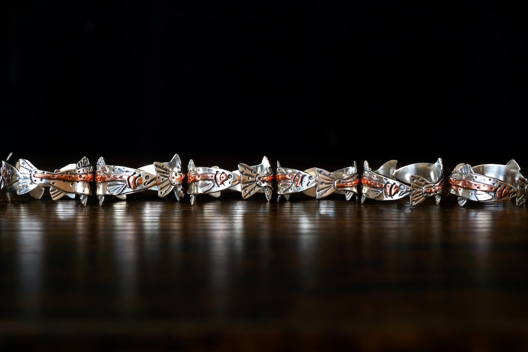 Rainbow Trout Ring - Made to Order – Handmade Sterling Silver With ...
