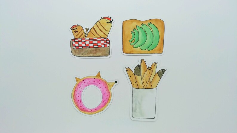 Biscatti Sticker / Biscotti / Cat Loaf / Cat Loaves / Puns / Food Puns ...