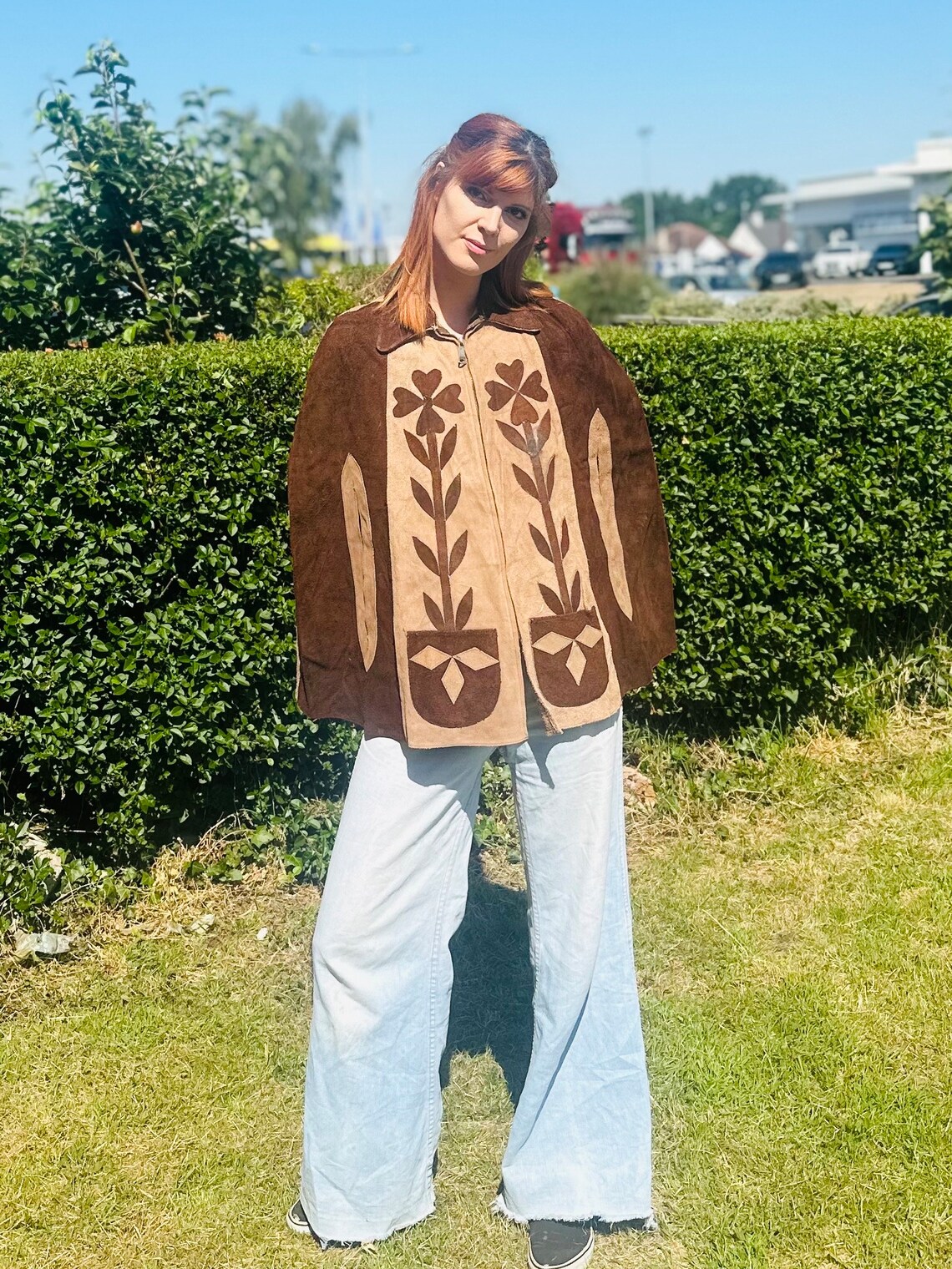 Original 70s Suede Cape - Etsy