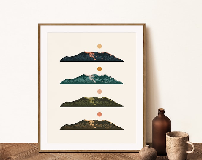 Wasatch Front Wasatch Utah Art Print Mountain Art - Etsy