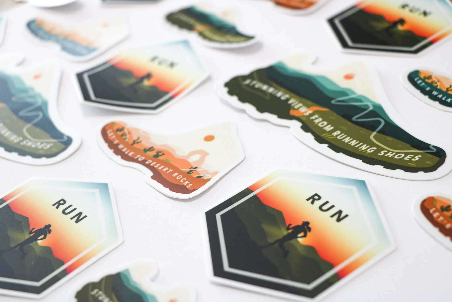 Running Sticker, Trail Running, Shoe Sticker, Mountain Sticker, Outdoor ...