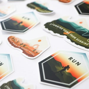 Running Sticker, Trail Running, Shoe Sticker, Mountain Sticker, Outdoor ...