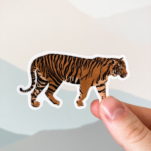 Vinyl Sticker Tiger Laptop Sticker - Etsy