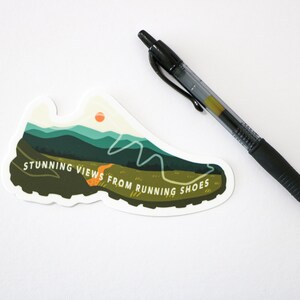 Running Sticker, Trail Running, Shoe Sticker, Mountain Sticker, Outdoor ...