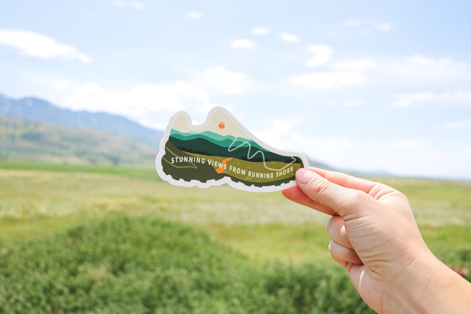 Running Sticker, Trail Running, Shoe Sticker, Mountain Sticker, Outdoor ...