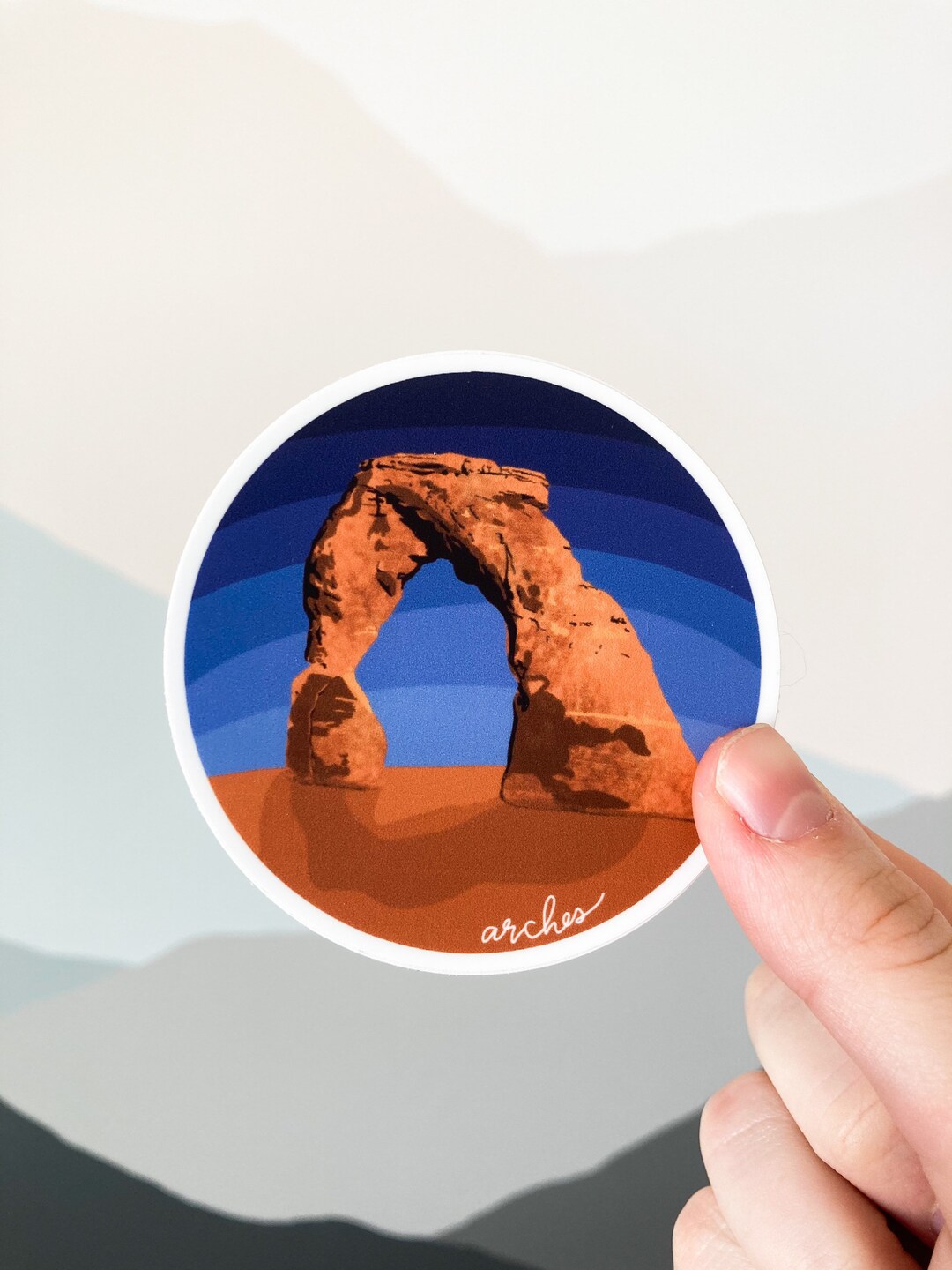 Arches, Arches Sticker, Circle Sticker, Laptop Sticker, Vinyl Sticker ...