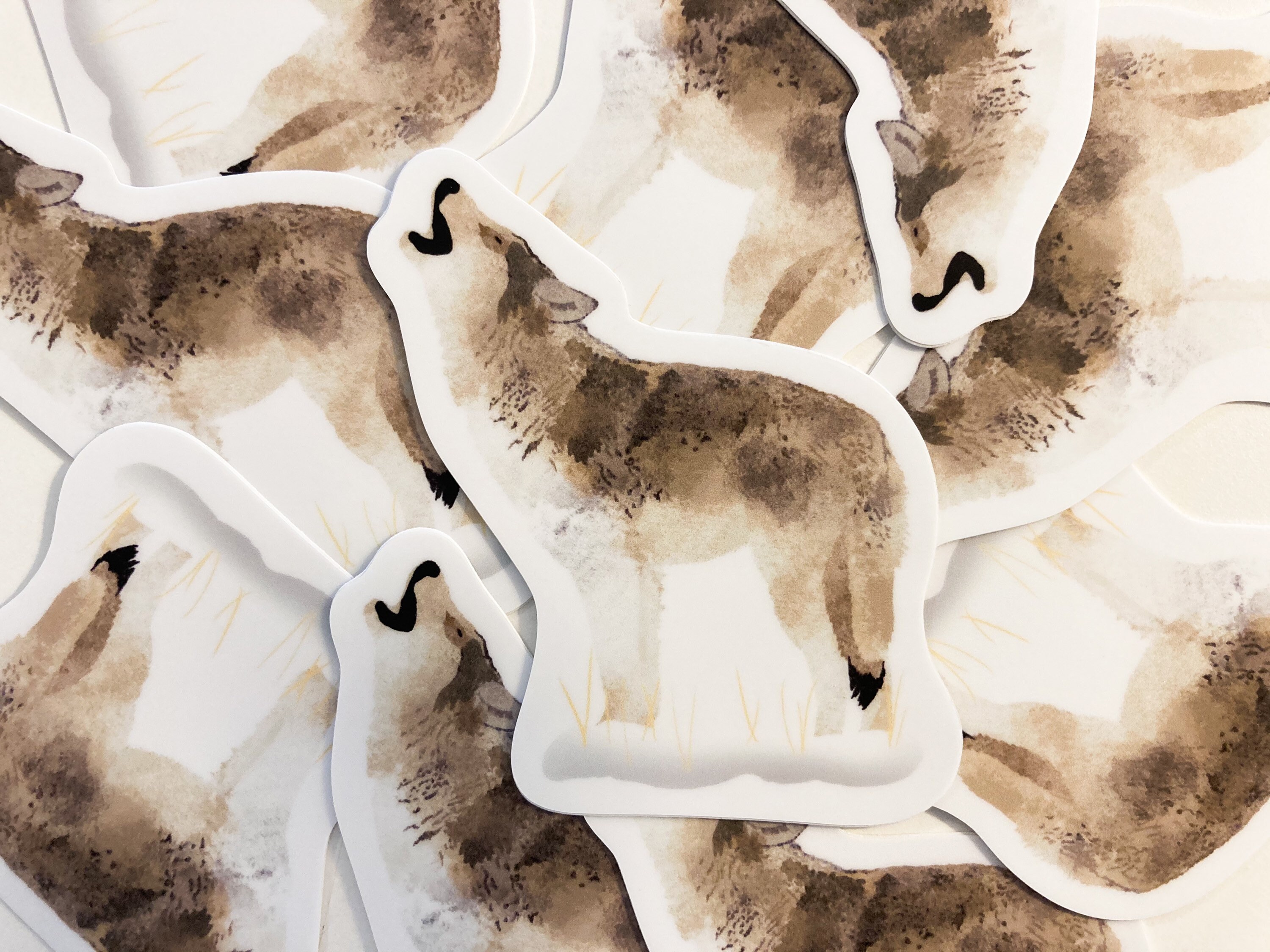 Wolf Wolf Sticker Animal Sticker 3 Sticker Laptop - Etsy UK