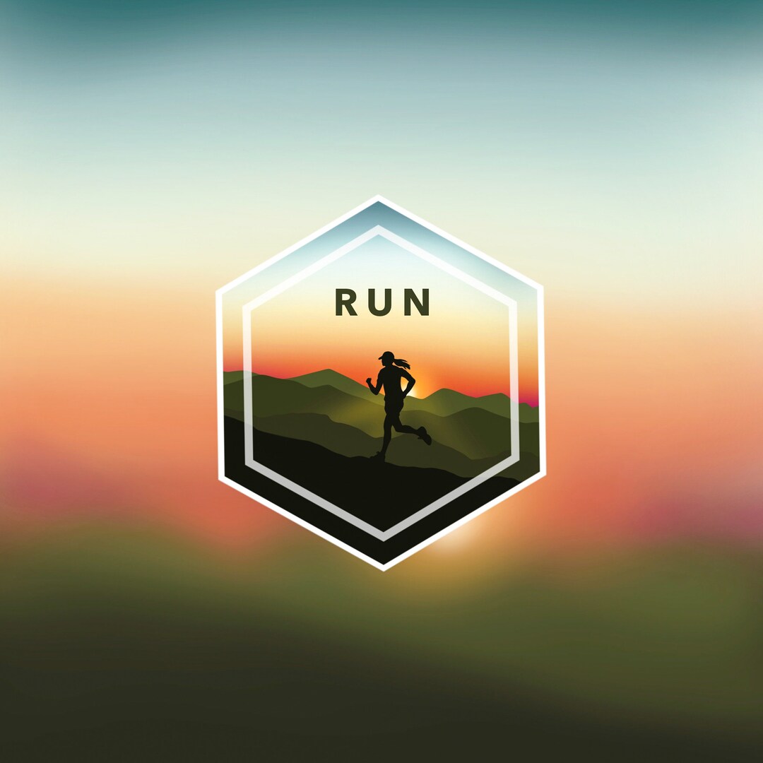 Running Sticker, Trail Running, Shoe Sticker, Mountain Sticker, Outdoor ...