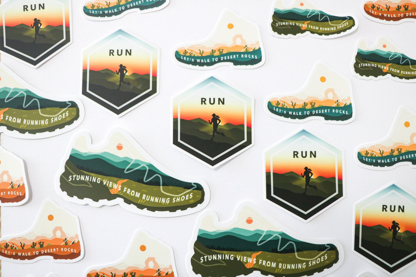 Running Sticker, Trail Running, Shoe Sticker, Mountain Sticker, Outdoor ...