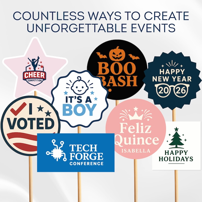 Custom Logo & Graphic Cupcake Toppers – Branded Decor for Corporate ...