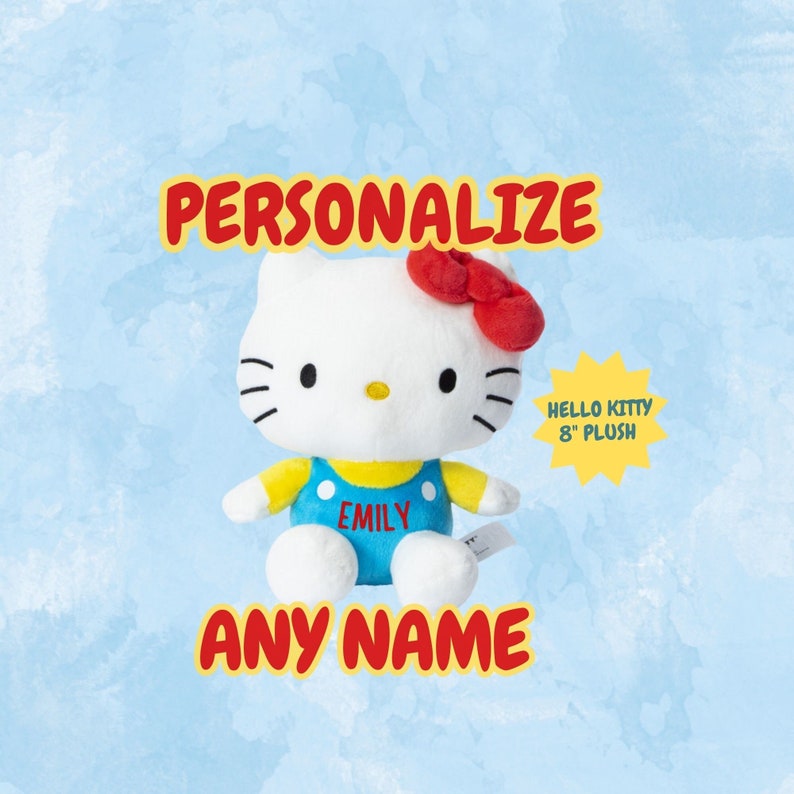 Personalized Hello Kitty 8 Plush Custom Stuffed Animal Gift - Etsy