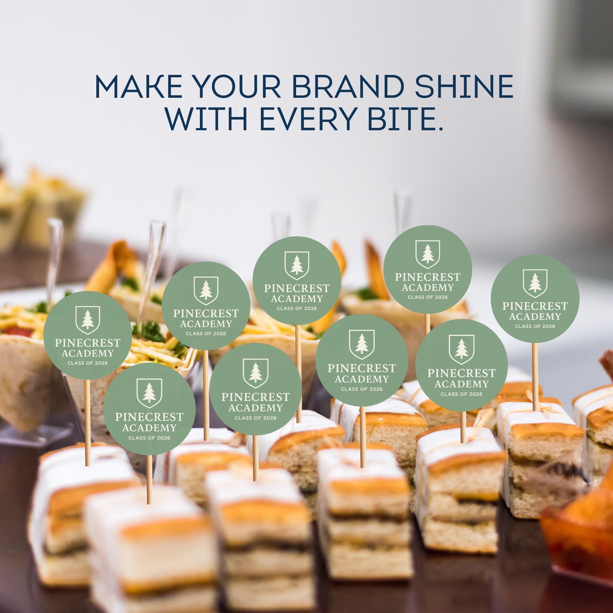 Custom Logo & Graphic Cupcake Toppers – Branded Decor for Corporate ...