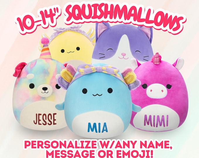 Squishmallow, Custom Squishmallow, Personalized Squishmallow, Axolotl ...
