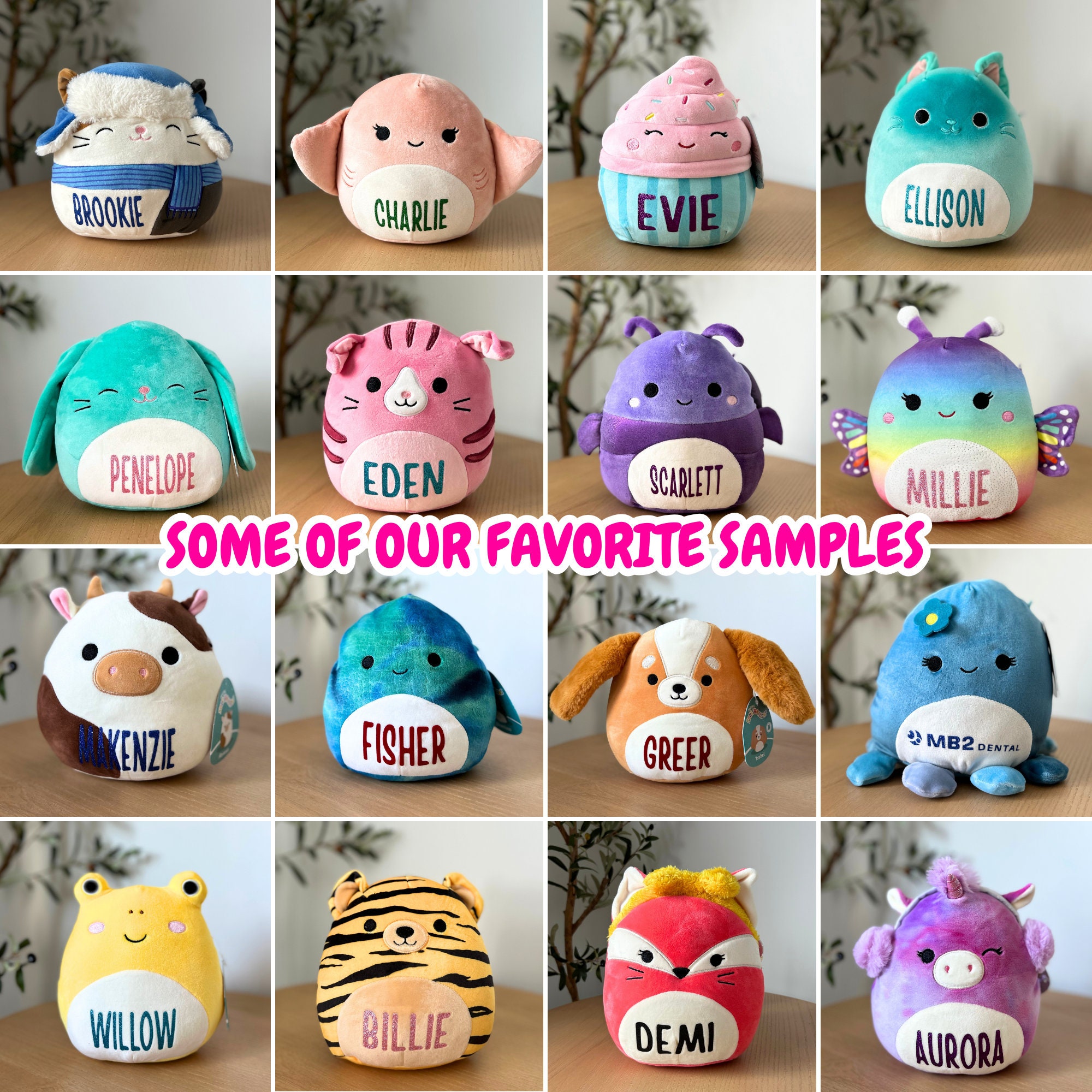 Personalized Squishmallows 7.5 8 Custom Name Plush Birthday Gift Anniversary Easter Graduation Valentine s Corporate Gift HOCO Etsy